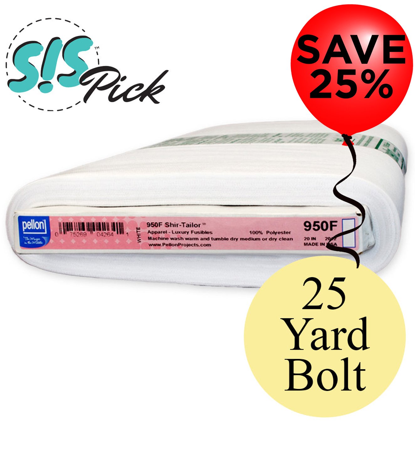 Pellon ShirTailor Interfacing 25 yd. Bolt - 100199