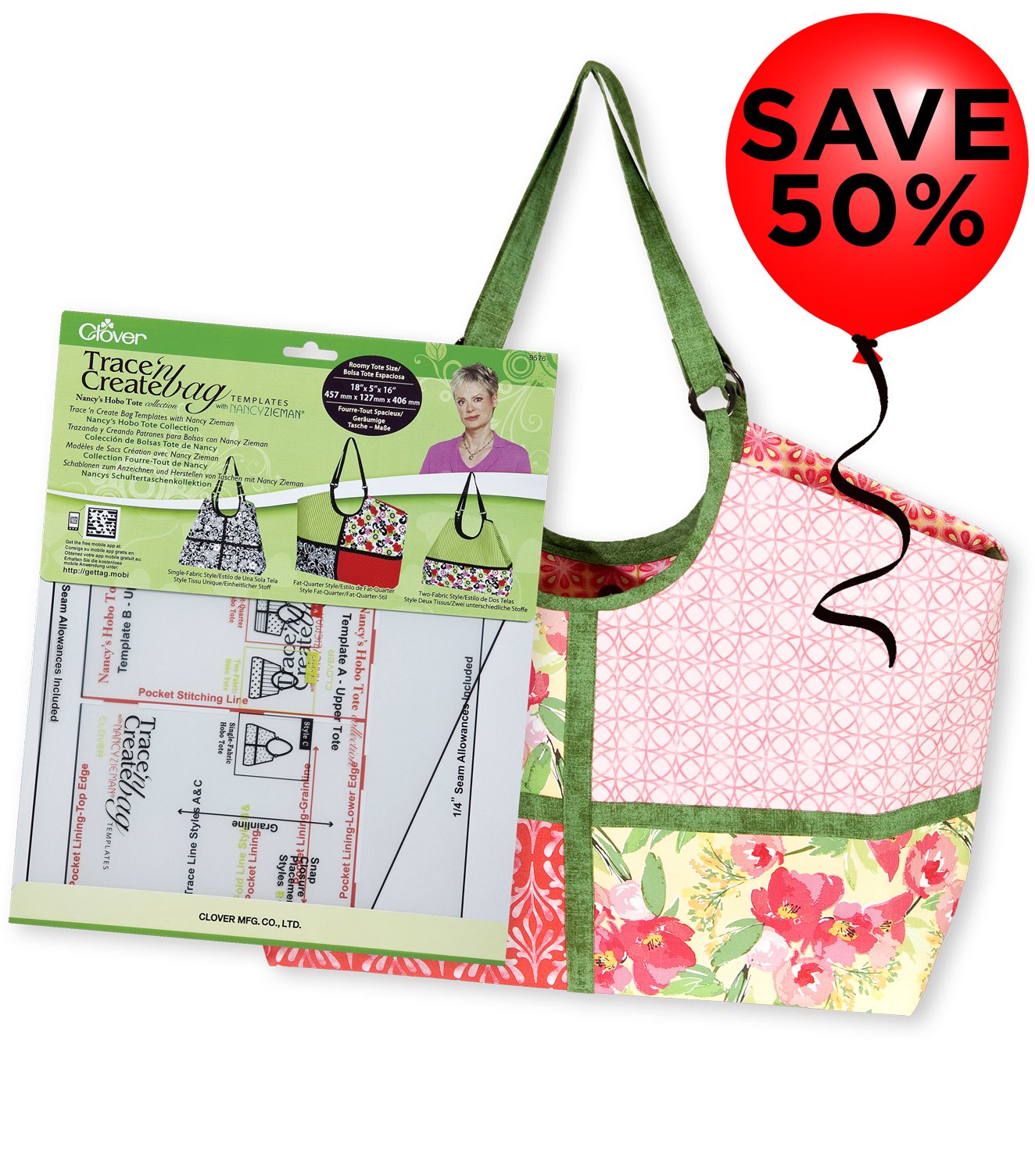 Trace 'n Create Bag Templates designed by Nancy Zieman for Clover ...