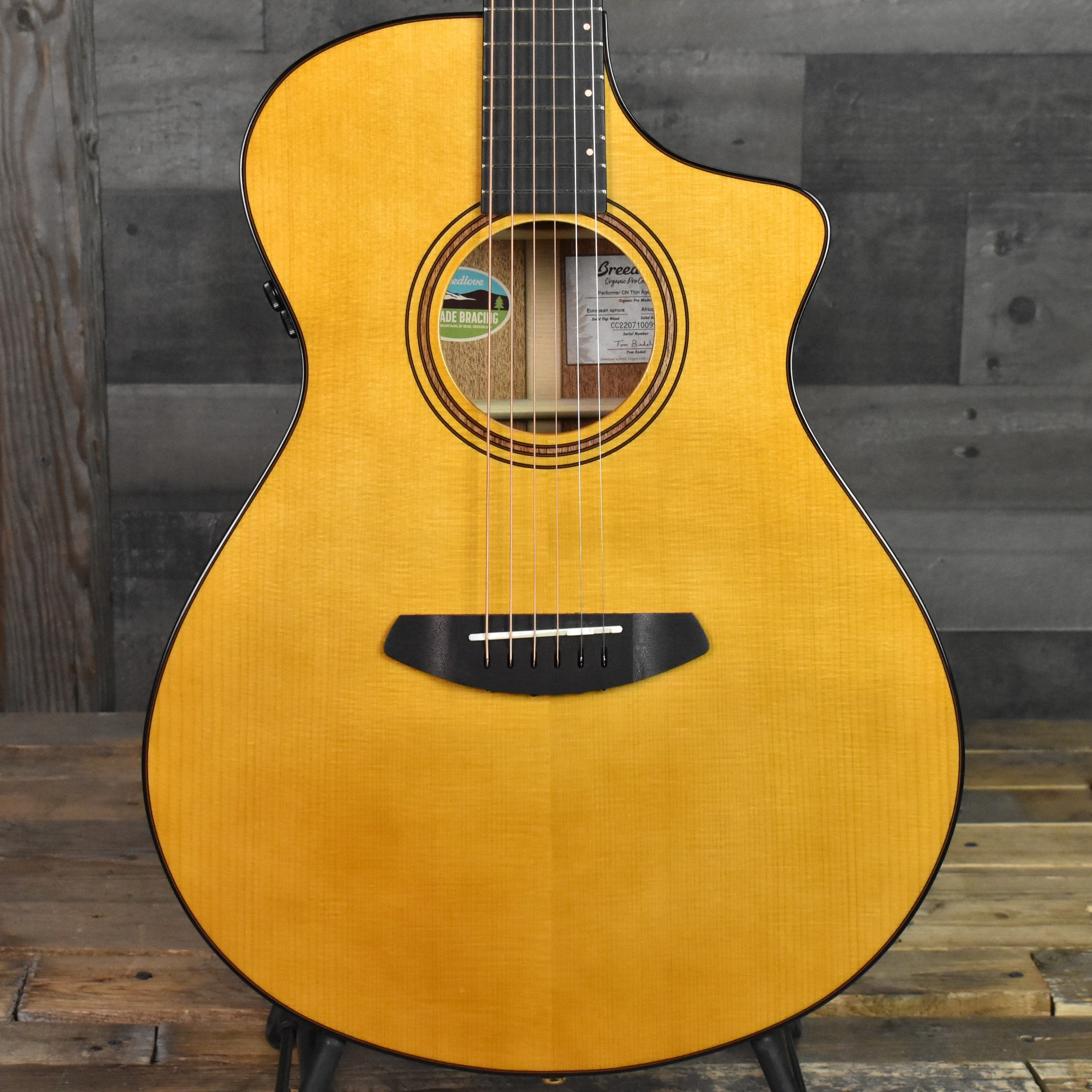 Breedlove Performer Pro Concert Thinline Aged Toner CE European-African ...