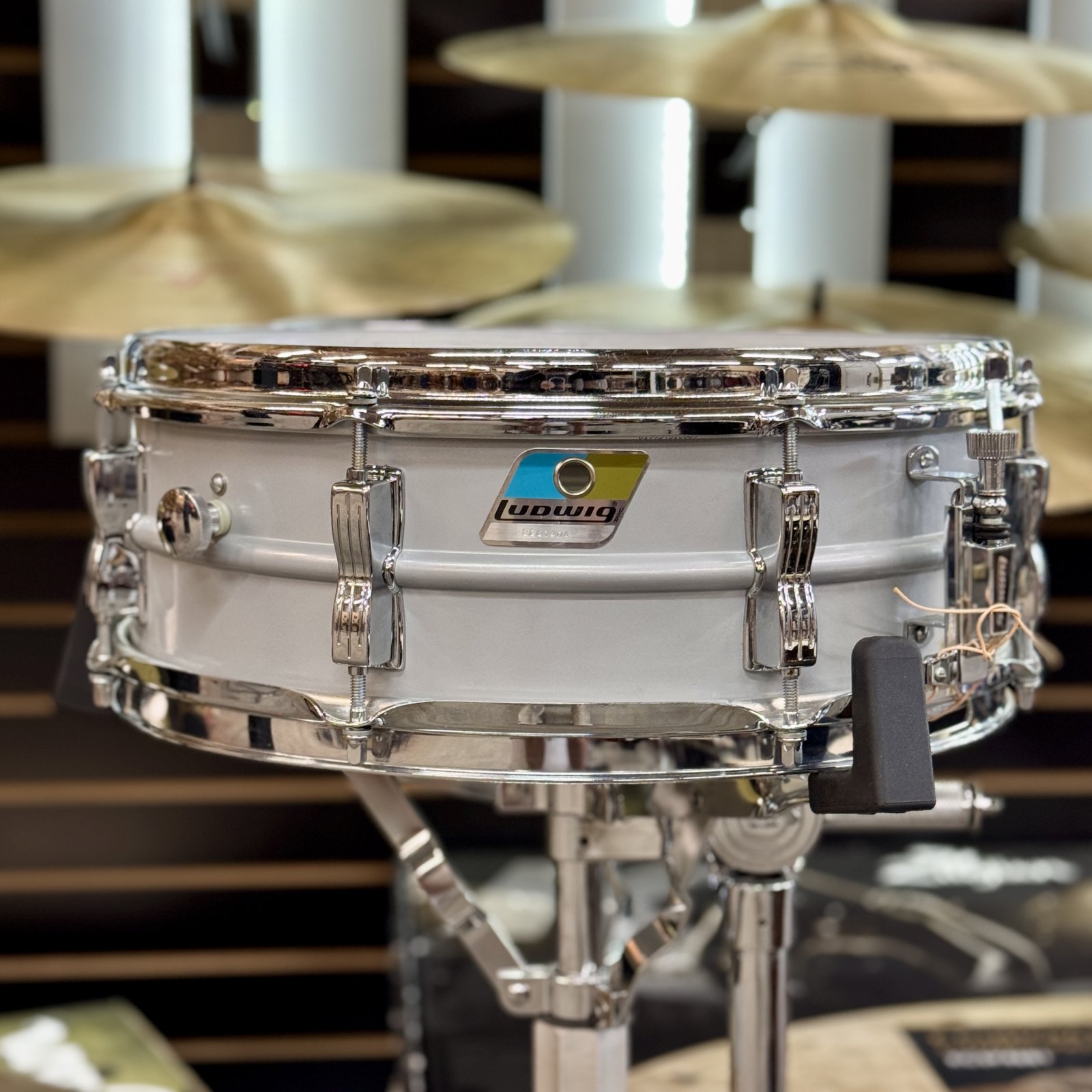 USED 70'S LUDWIG ACROLITE 14X5 ALUMINUM SNARE DRUM - 04122500801
