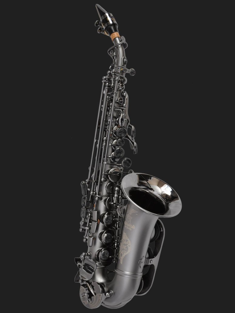 Cannonball SC5-B ICE B Big Bell® Stone Series® Curved Soprano (Raven ...