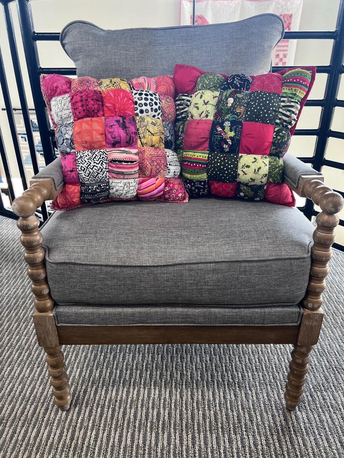 Puff Pillow and Quilt