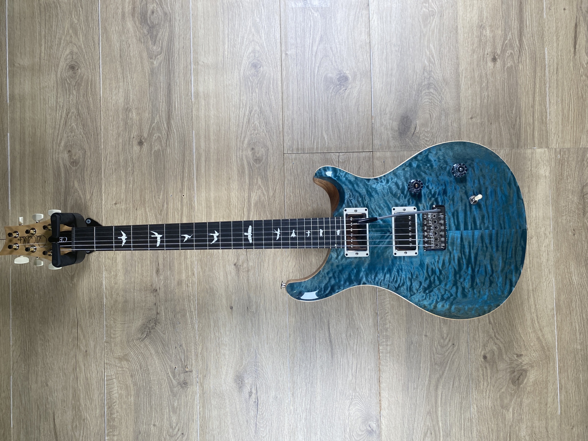 PRS CE 24 2024 Wood Library- Blue Crab Blue (Dealer Model)
