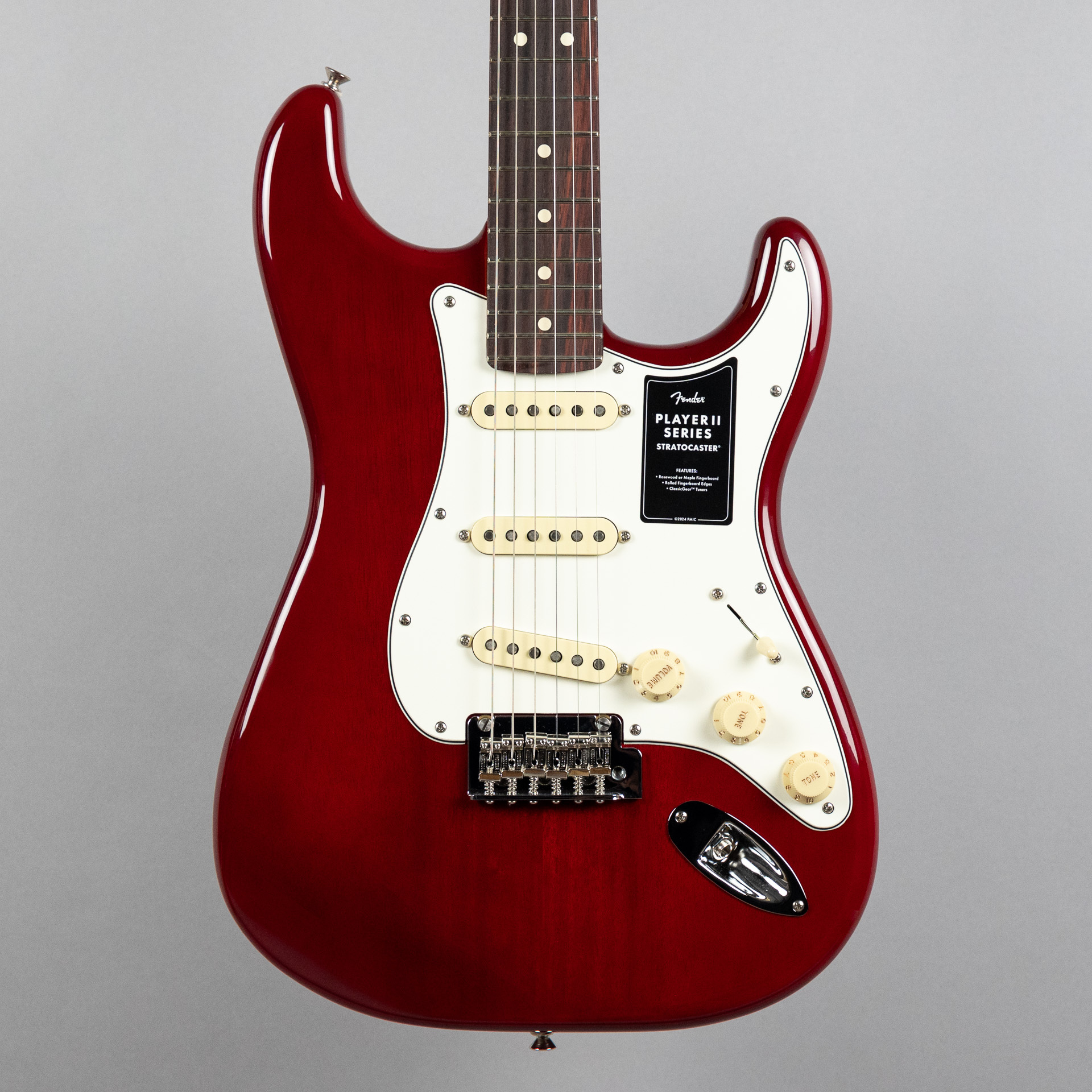 Fender Player II Stratocaster, Transparent Cherry Burst (Chambered ...