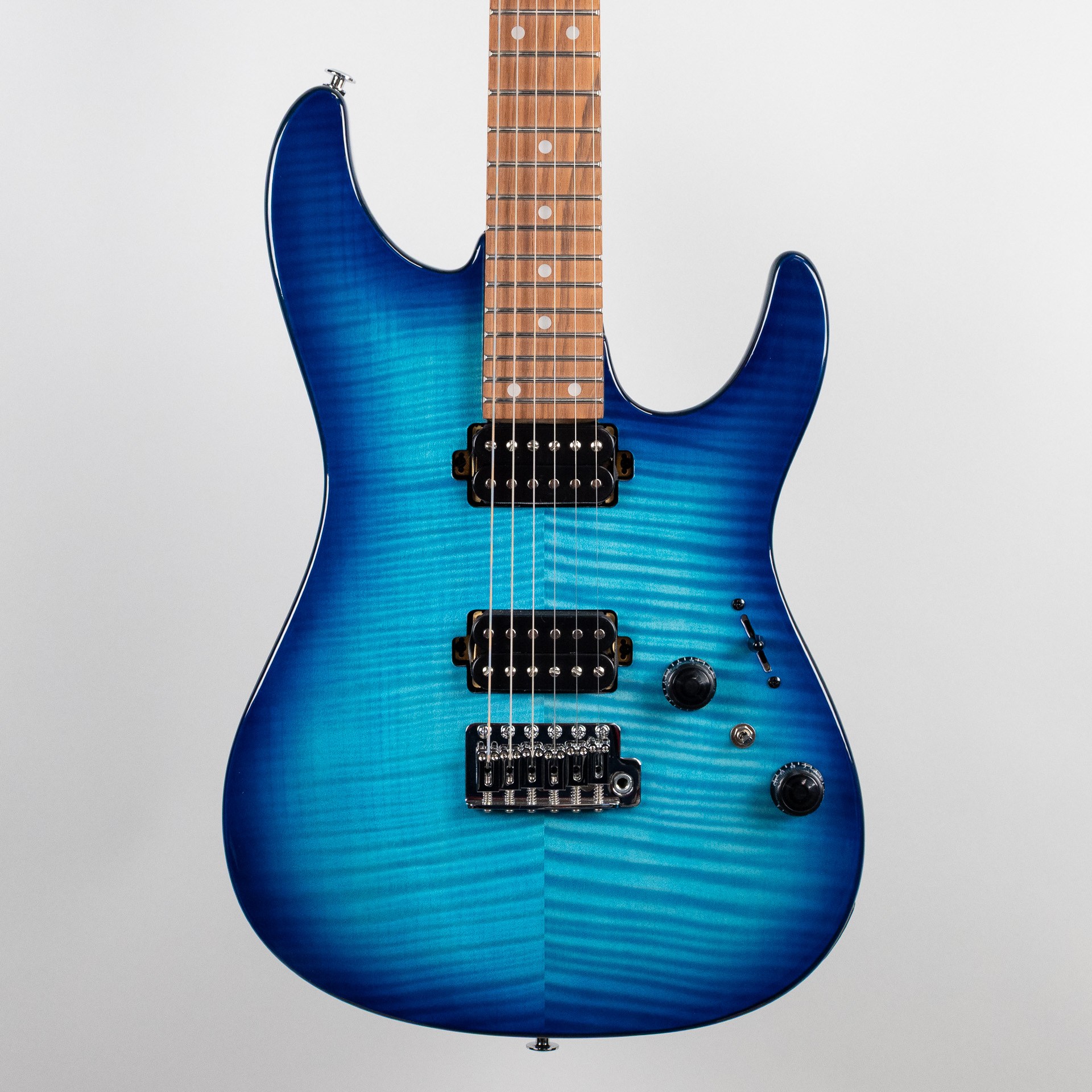 Ibanez AZ24S1F AZ Standard Electric Guitar, Transparent Turquoise Burst ...