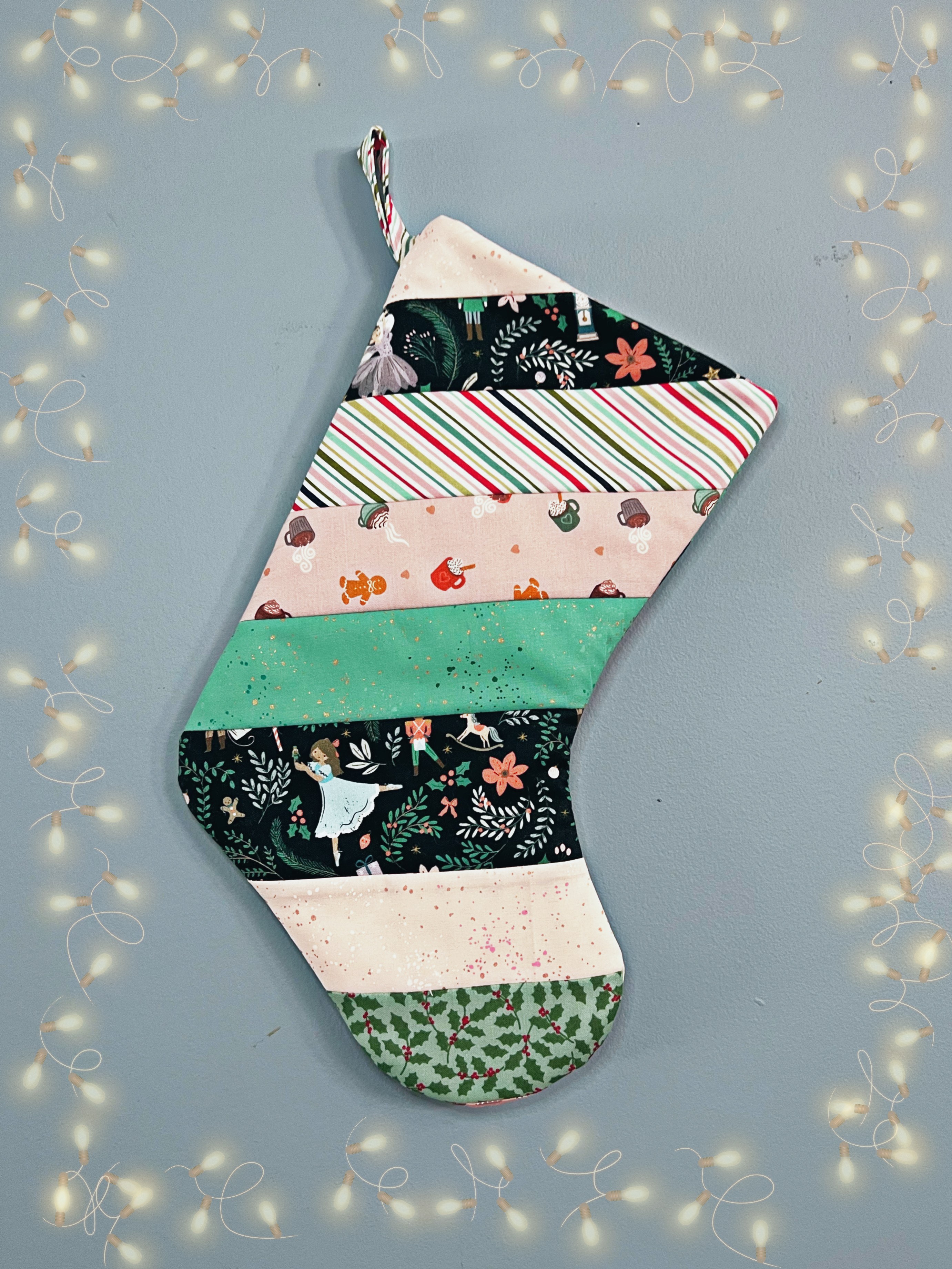 QUILT AS YOU GO STOCKING