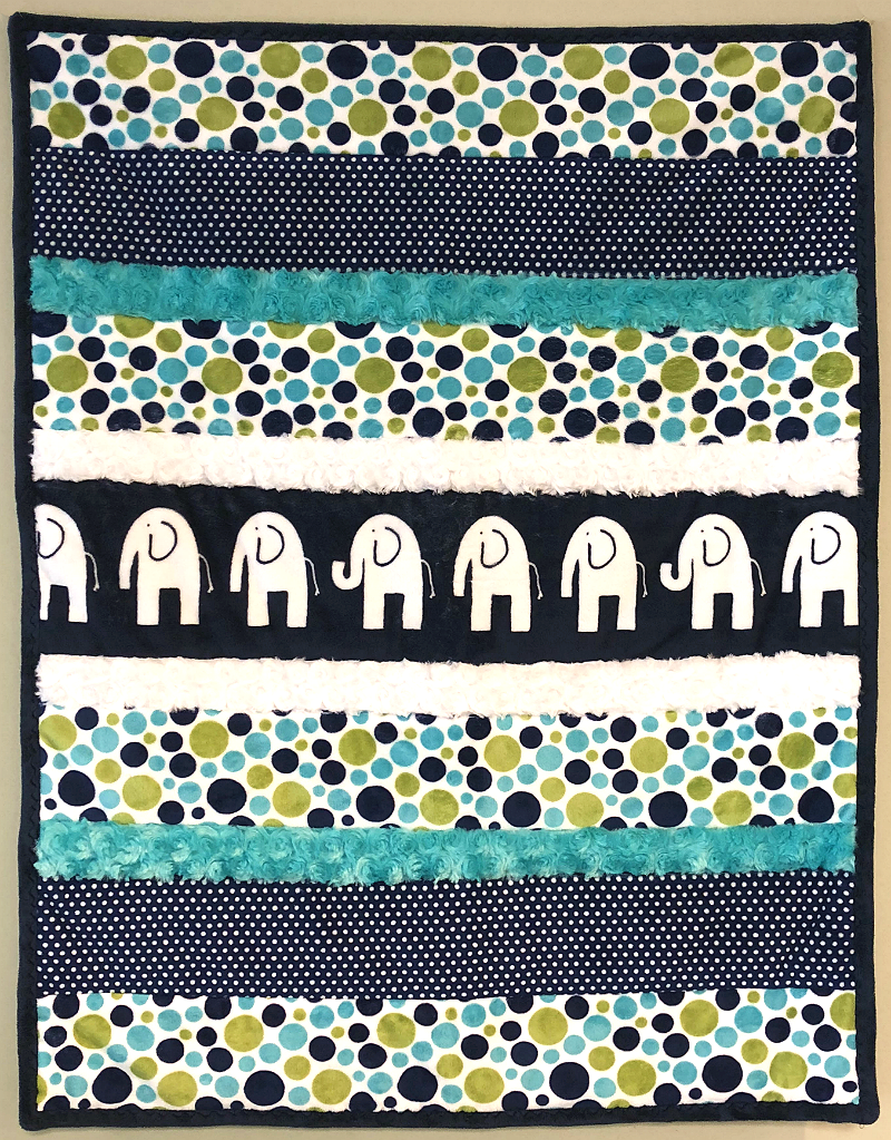 QUILTING: Minkee Strip Quilt