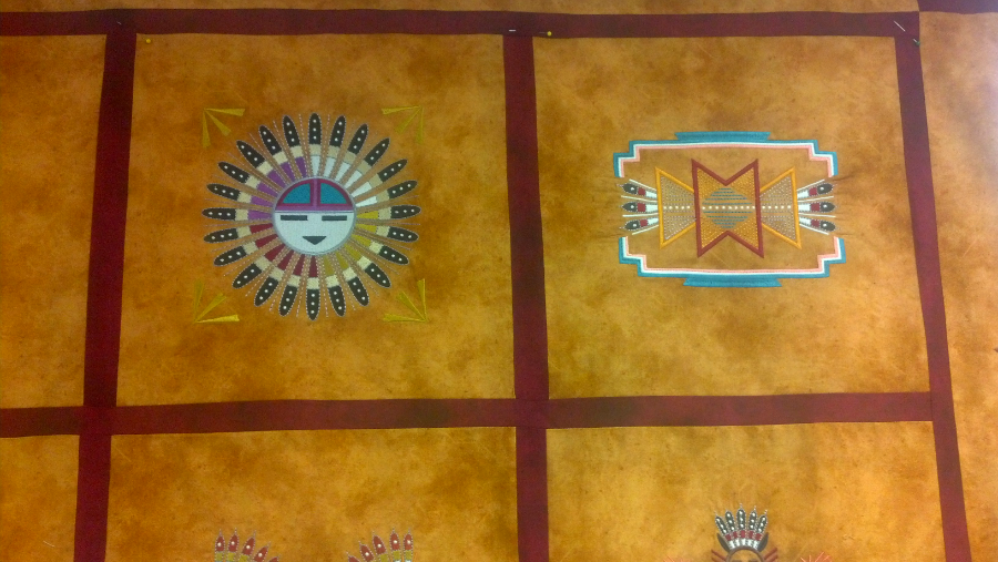 EMBROIDERED QUILTS: Southwestern Sand Art Quilt