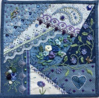 Crazy Patch Project with Hand Embroidery