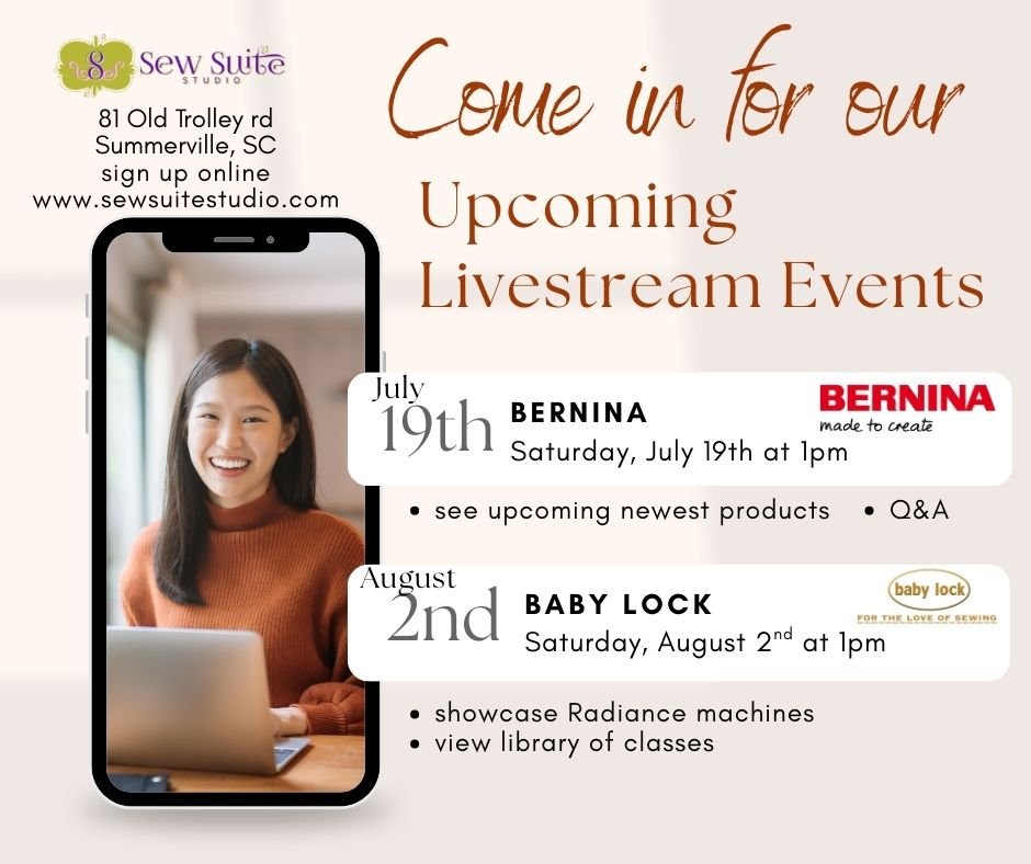Bernina's In-Store Livestream Event