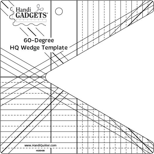 60 Degree Triangle Template Shape 070659498077