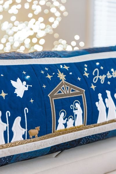 kimberbell's Nativity Bench PiIllow