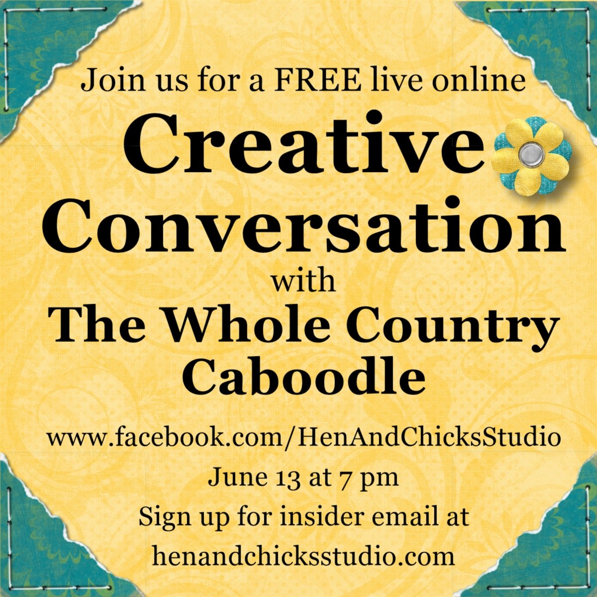 Creative Conversation: The Whole Country Caboodle