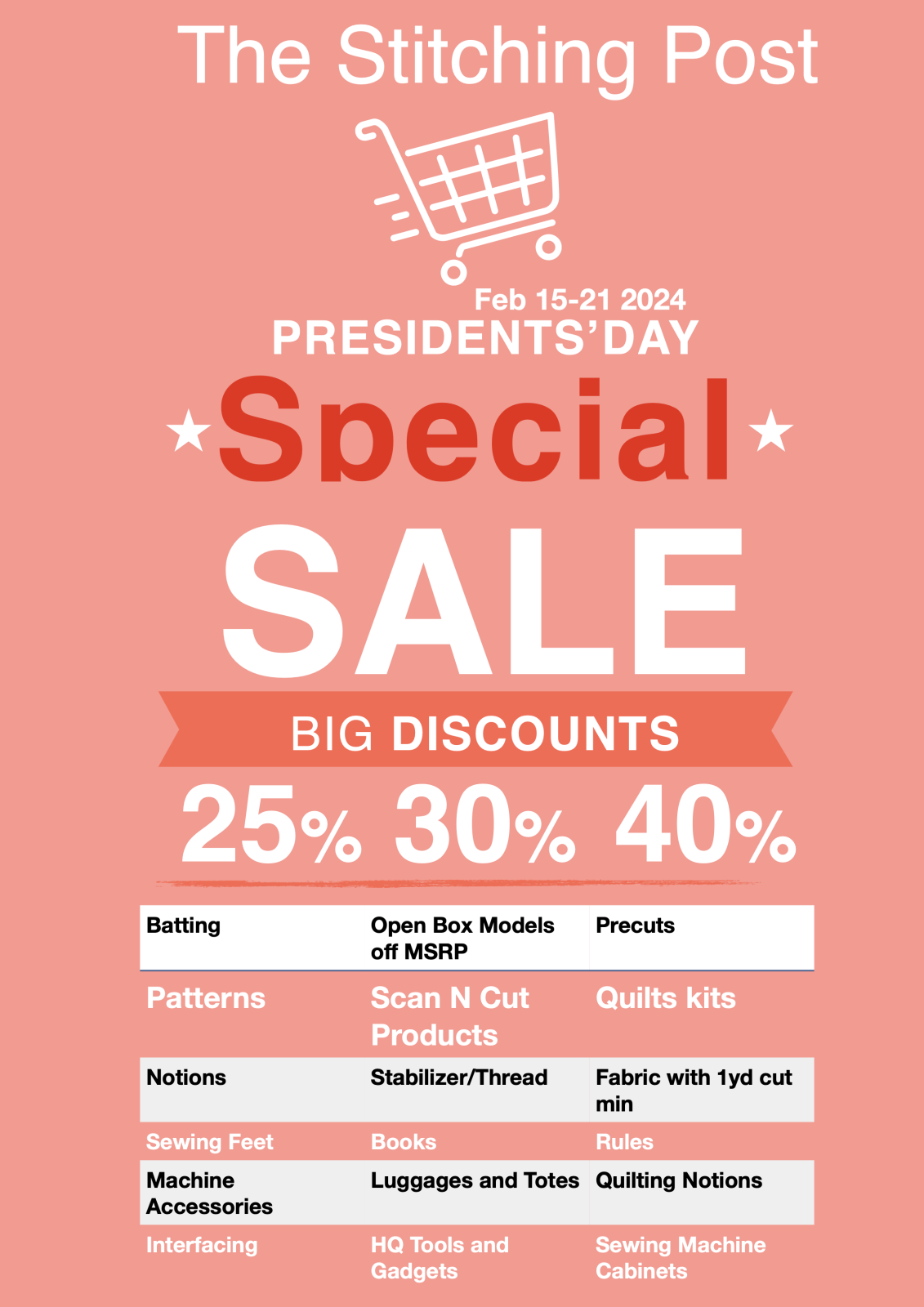 The Stitching Post, Inc. | Oklahoma City | Sewing Machines