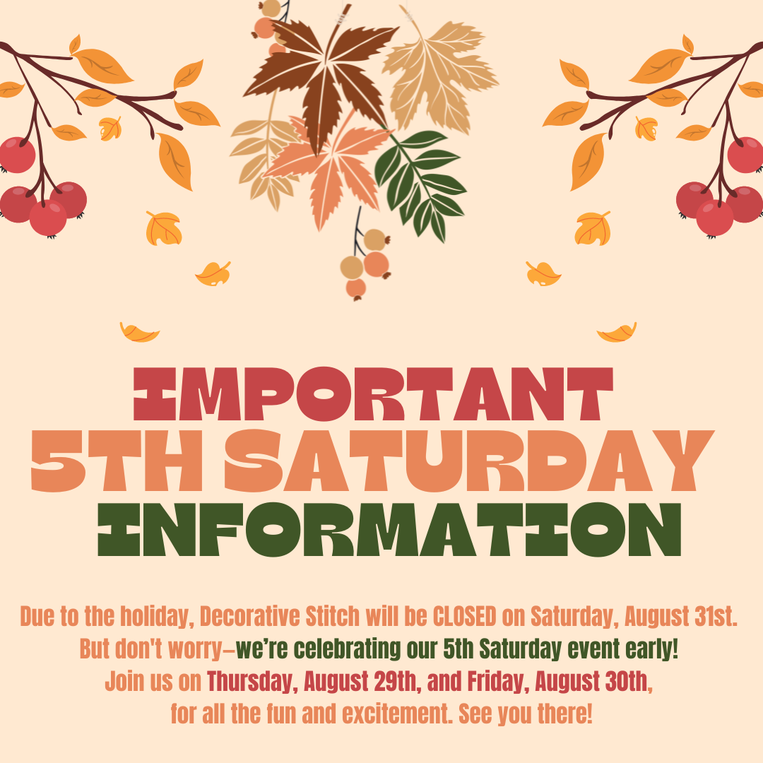 August 2024 5th Saturday!