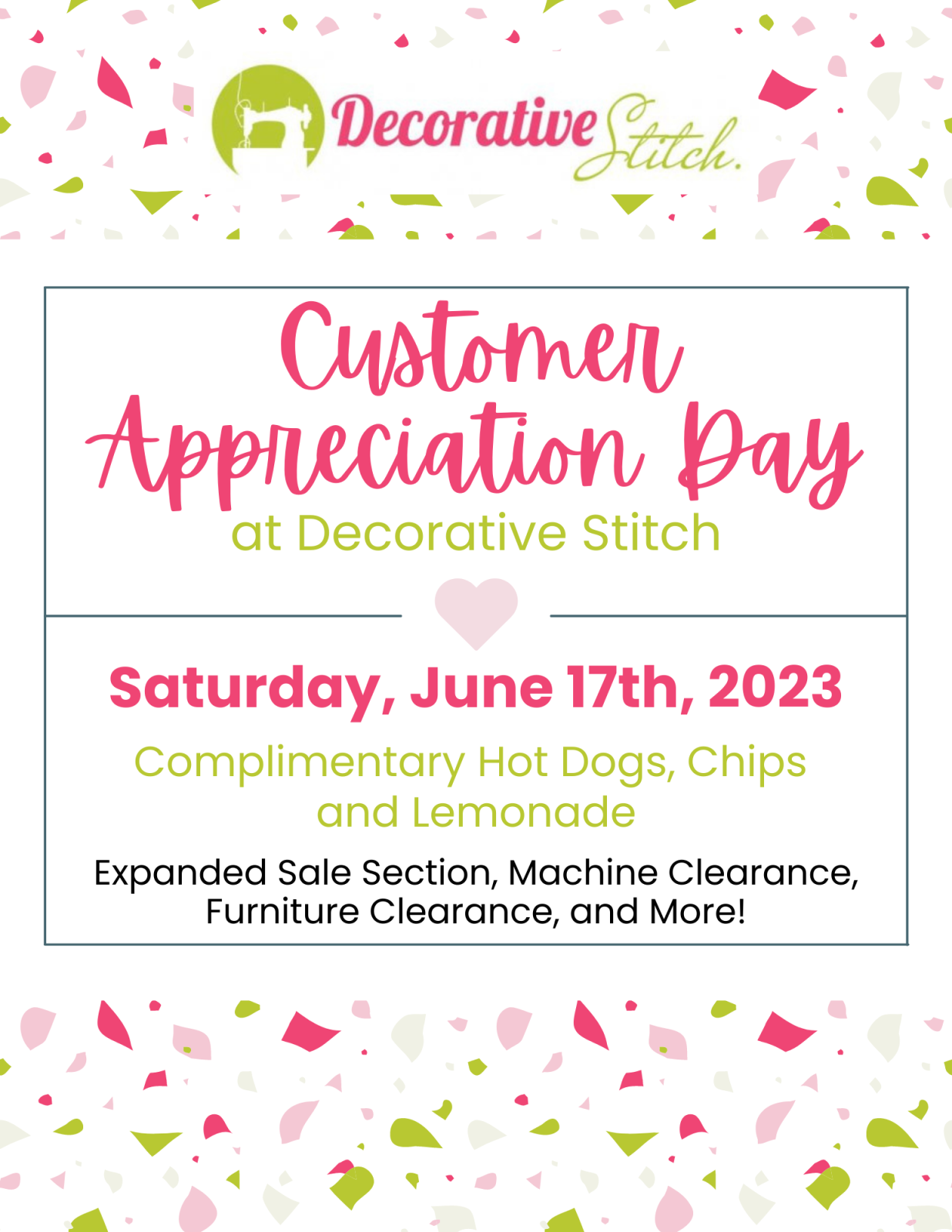Customer Appreciation Day at Decorative Stitch