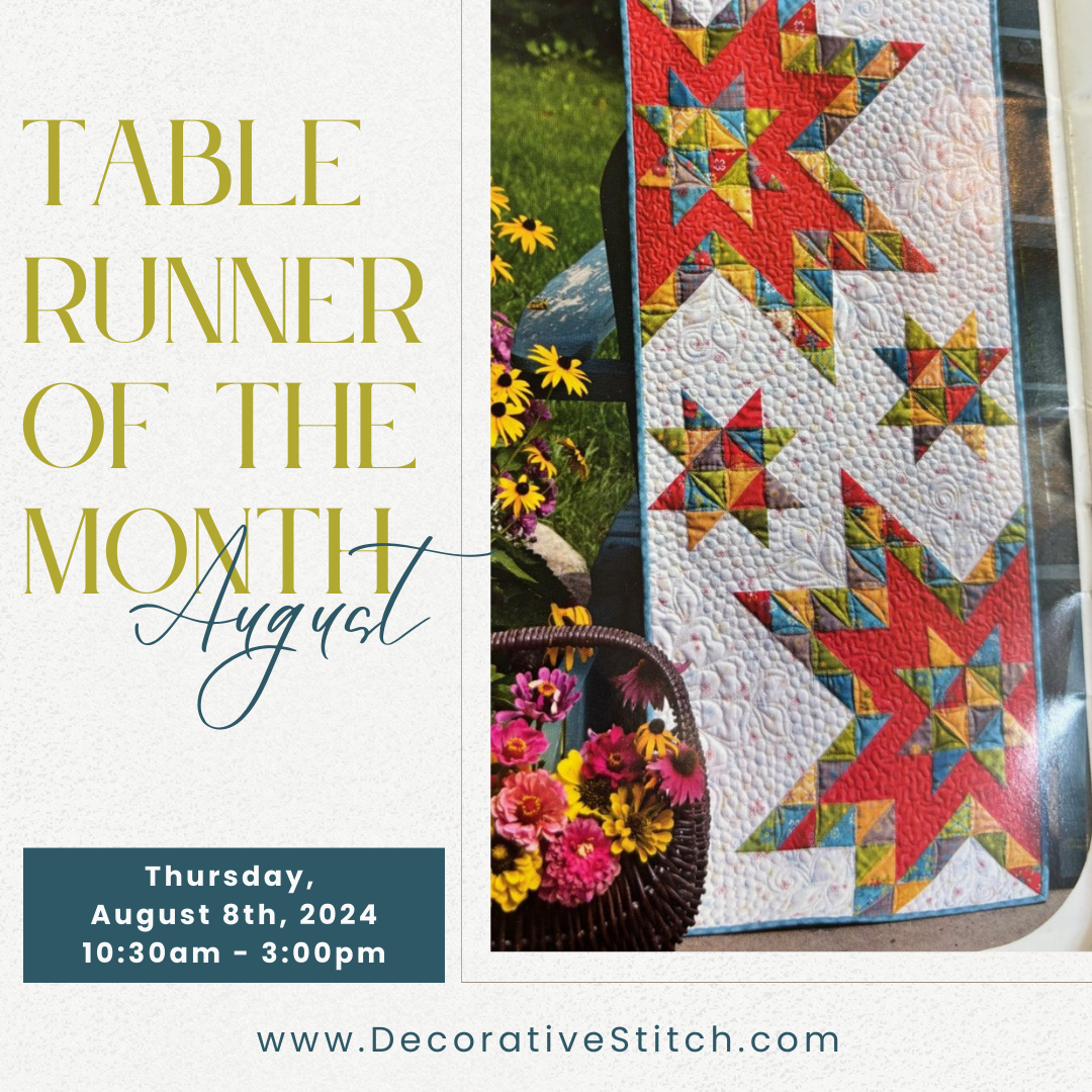 Table Runner of the Month August 2024