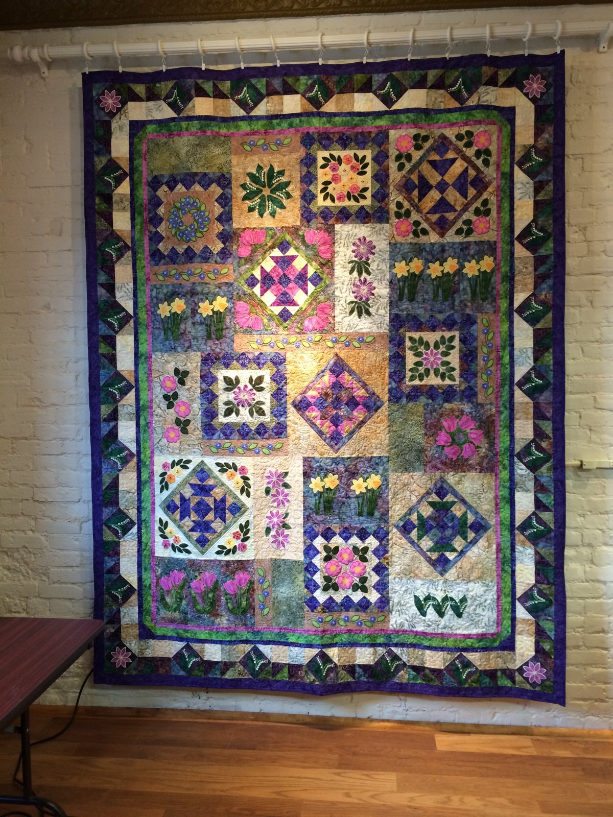 Quilting Is More Fun Than Housework Nighttime Blossoms Quilting is more ...
