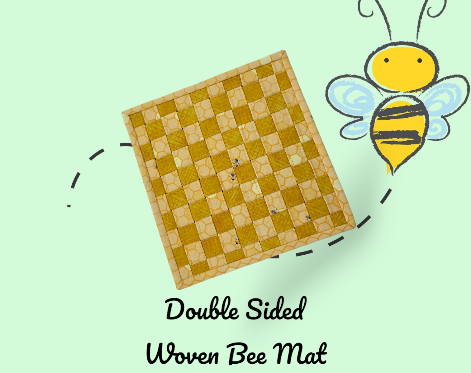 Double Sided Woven Bee Mat