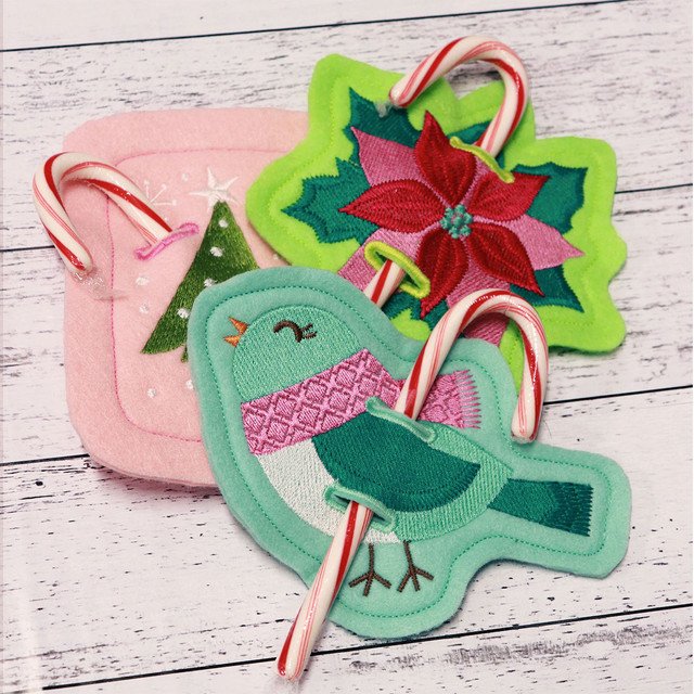 Holiday Candy Cane Holders & Ornaments