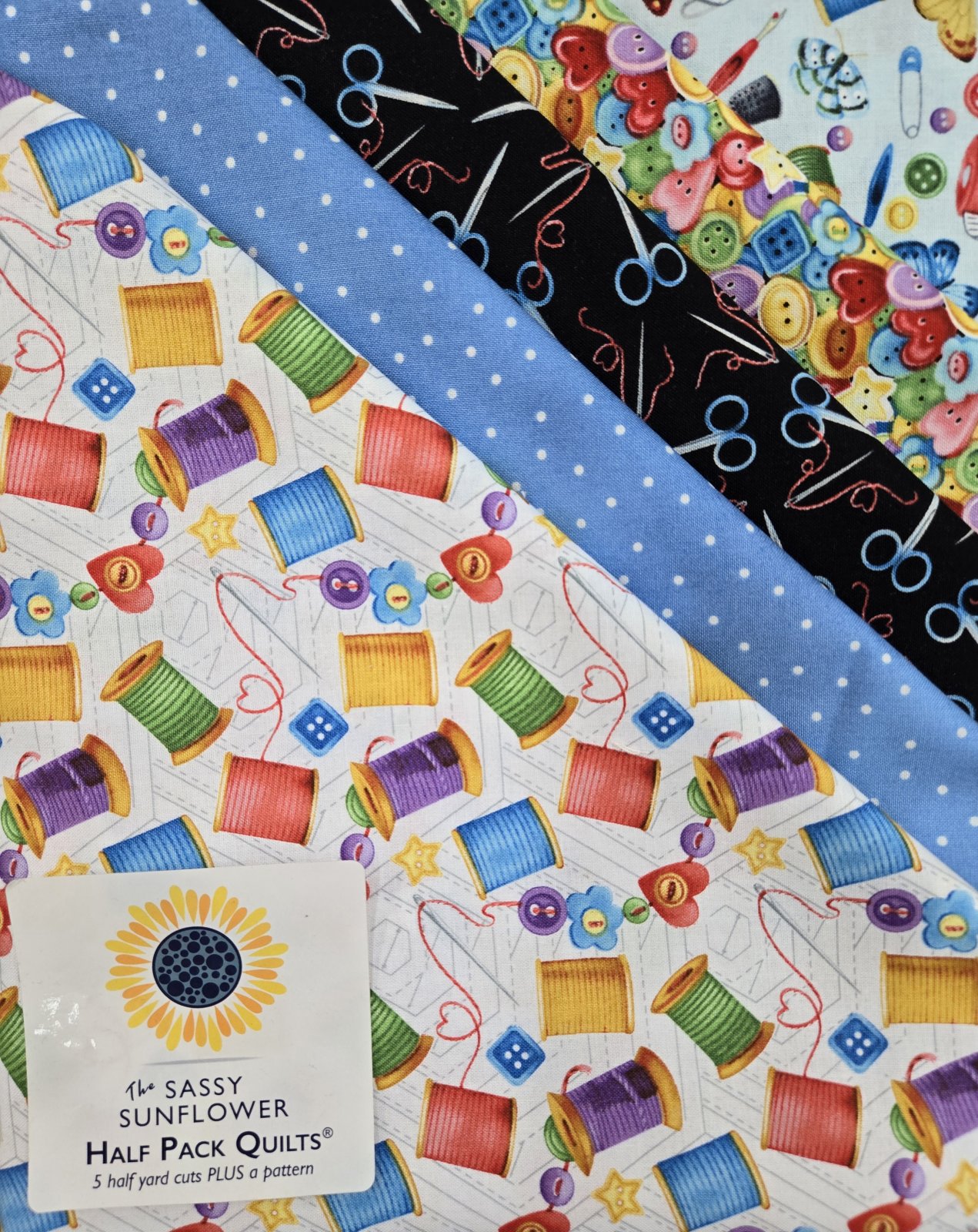 Sassy Sunflower Quilts Half Yard Packs