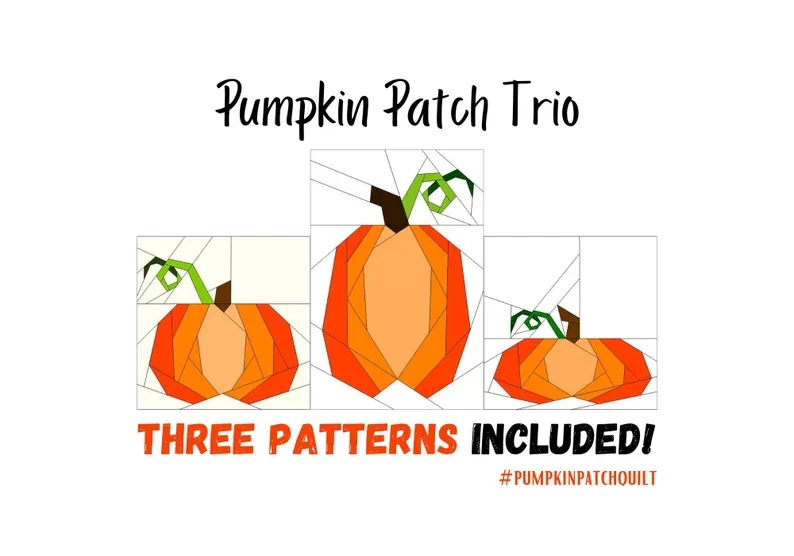 Pumpkin Trio Paper Piecing Class - Sept 27, 2023