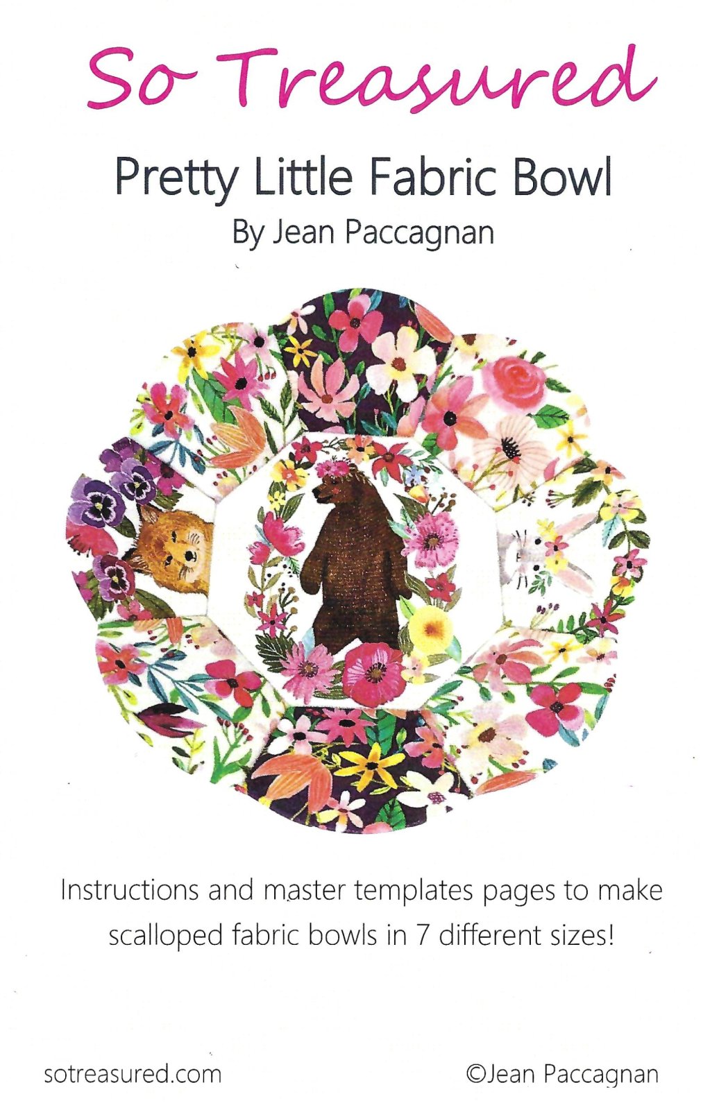 Pretty Little Fabric Bowl Pattern So Treasured Jean Paccagnan