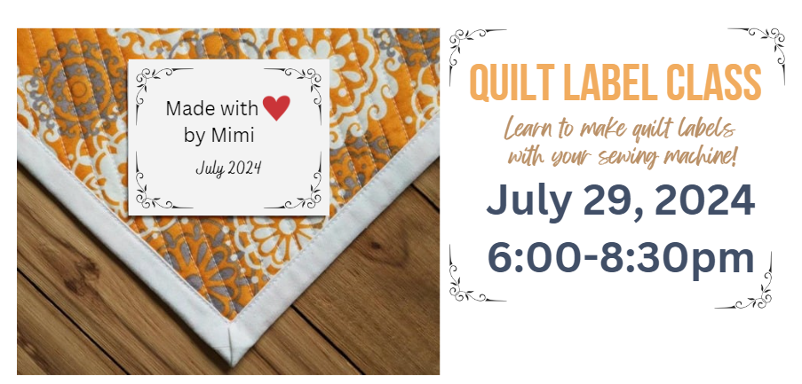 Quilt Label Class