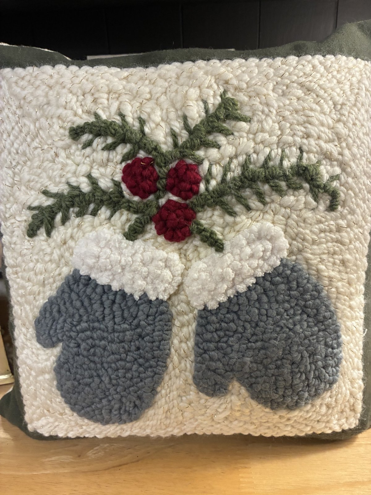 Mitten Pillow Needle Punch