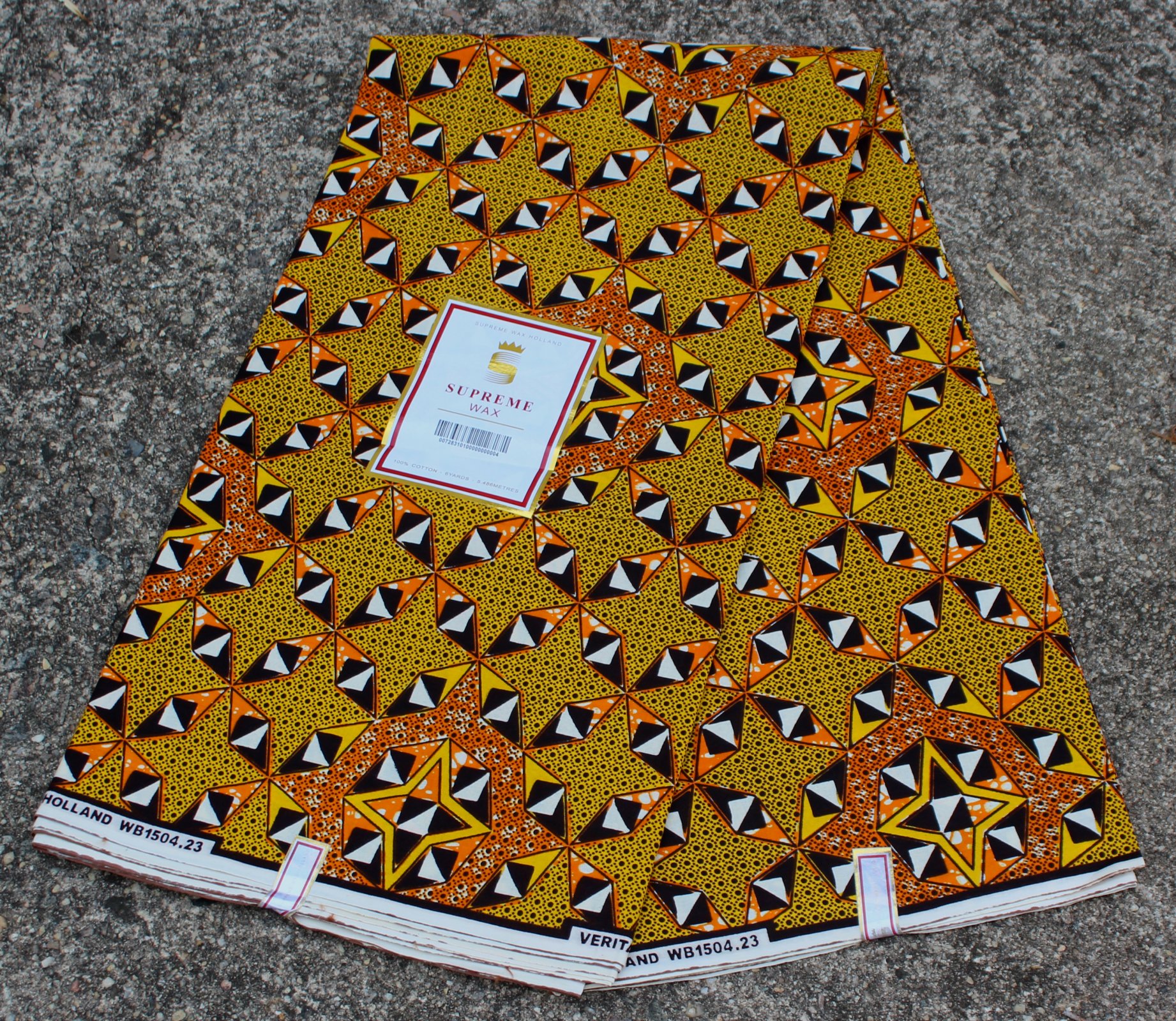 Dutch Wax Block Geometric Printed Fabric 451 Dutch Wax Block Geometric Printed Fabric 451