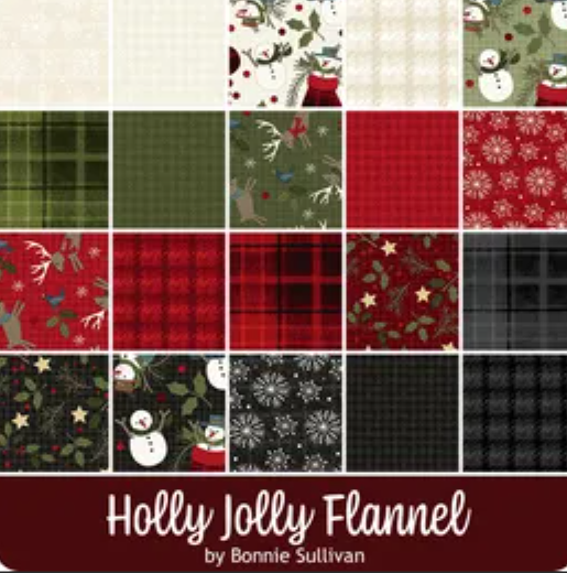 Holly Jolly Flannel Layer Cake by Moda