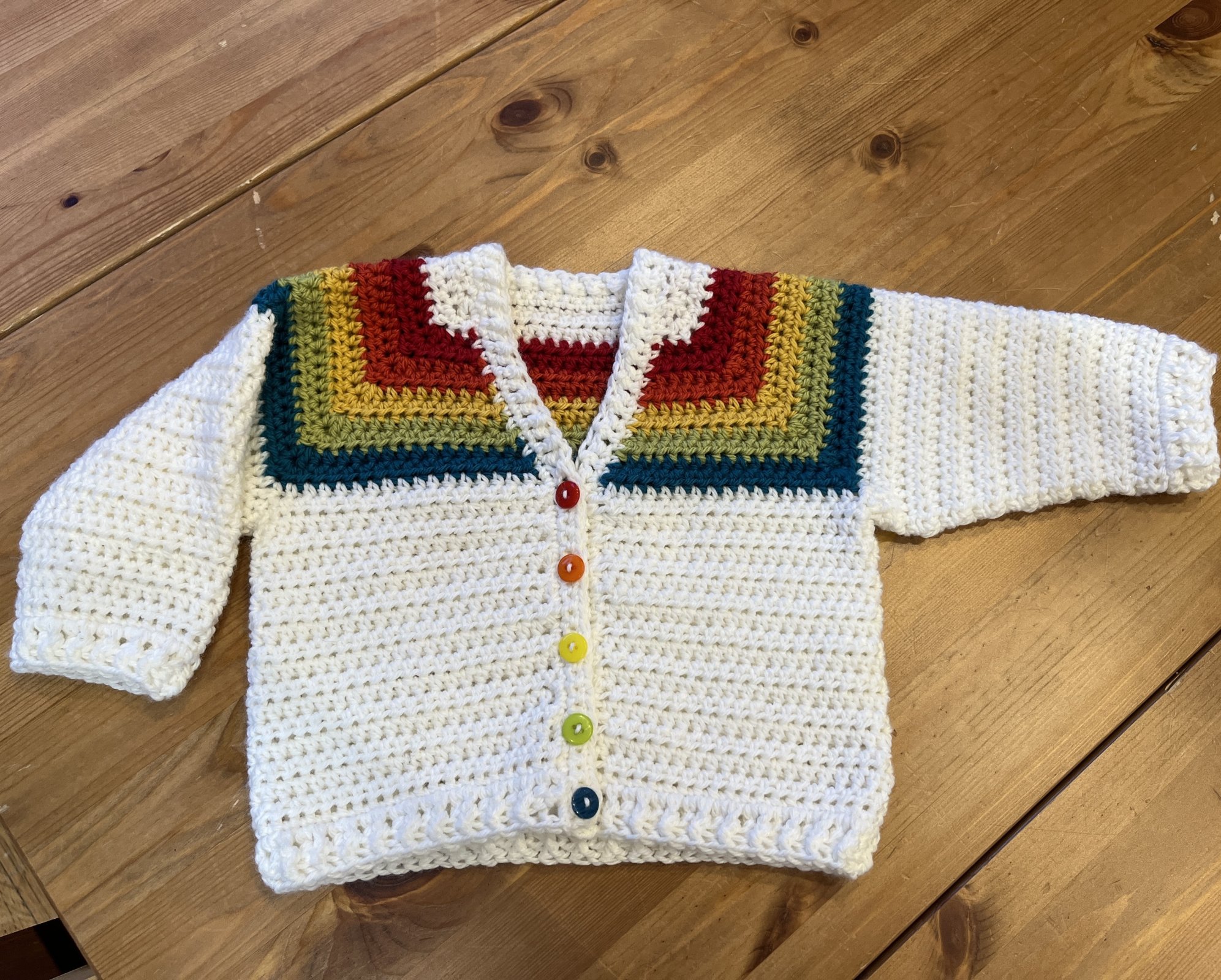 Crochet Baby Cardi (in person)