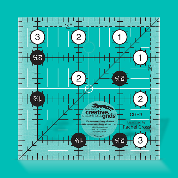 Creative Grids Quilt Ruler 3 1 2in Square