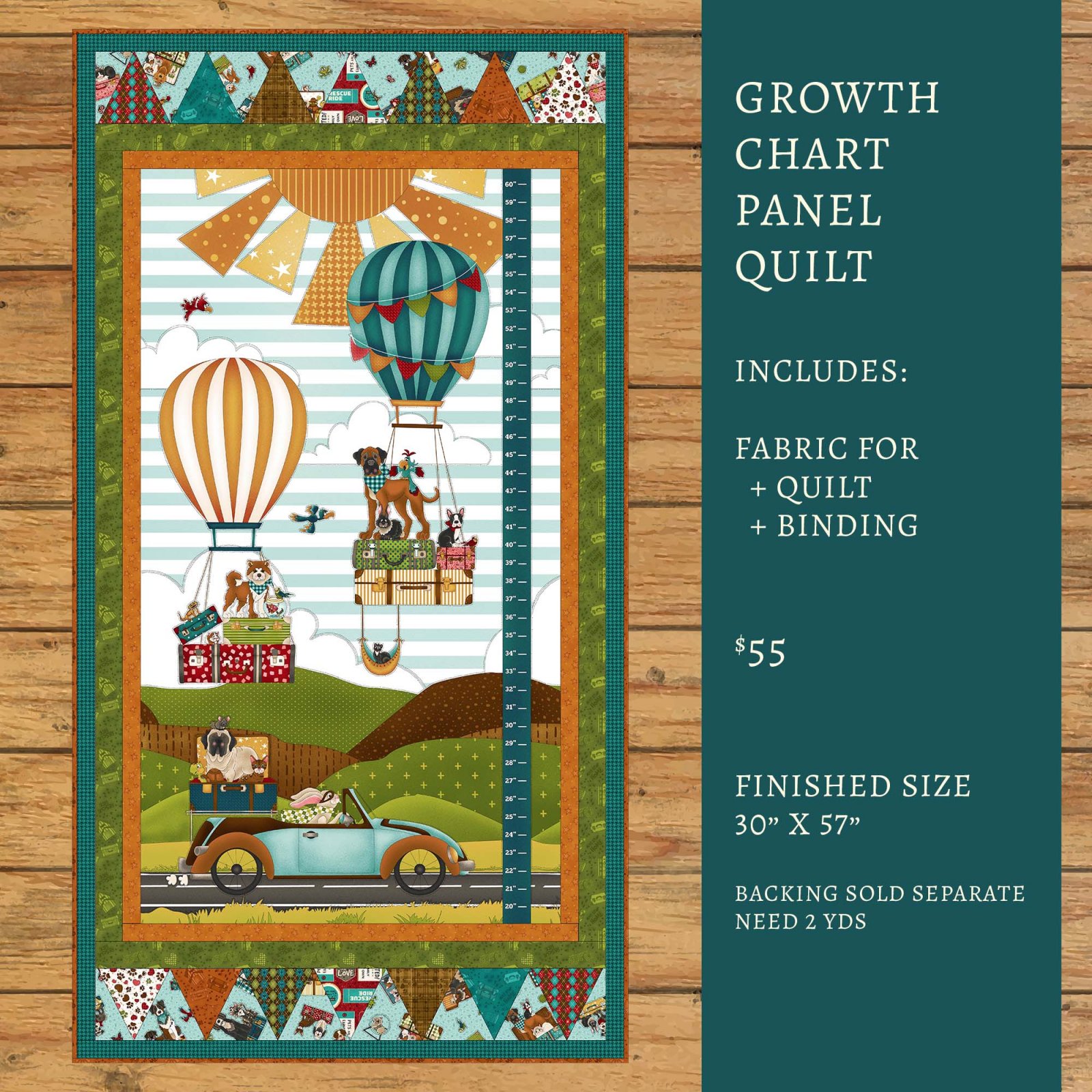 Quilted Growth Chart Pattern Completing The Growth Chart On The