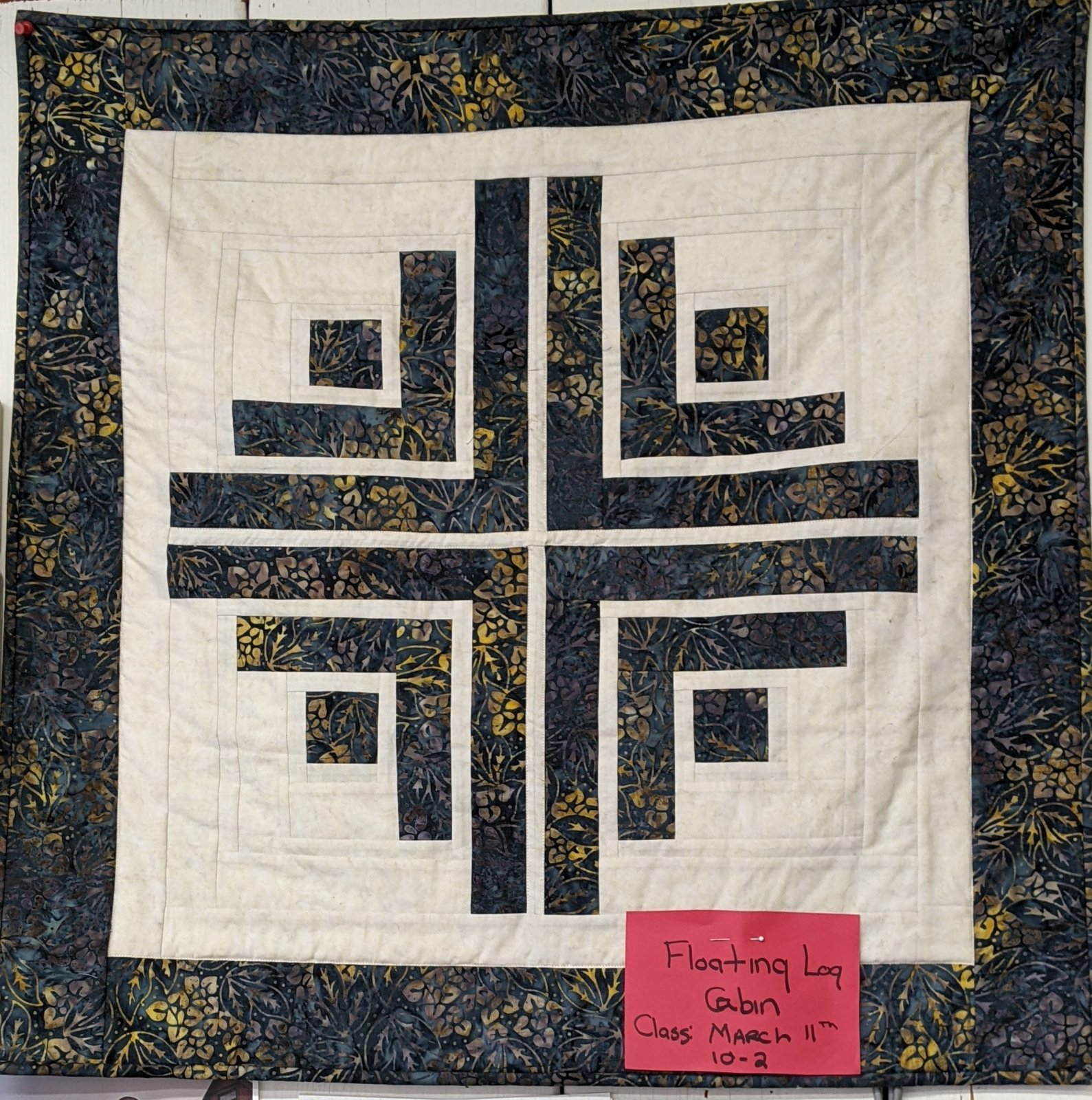 Floating Log Cabin 10 am - 2 pm