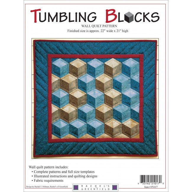 Tumbling Blocks Wall Quilt Pattern - 633162010170