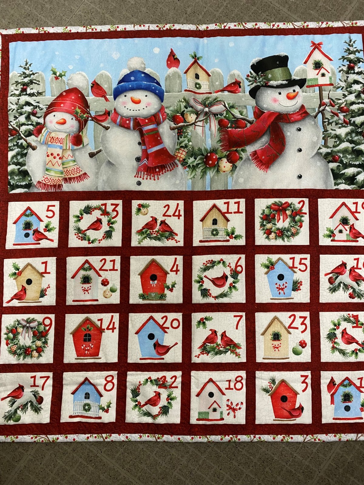 Winter Welcome Advent Calender Sample 20 x 21