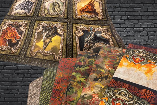 Dragons The Ancients Fabric Collection & Quilt Kit
