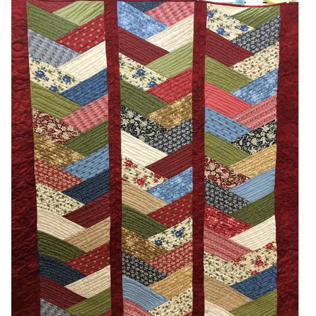 Large Half Hexi Friendship Quilt