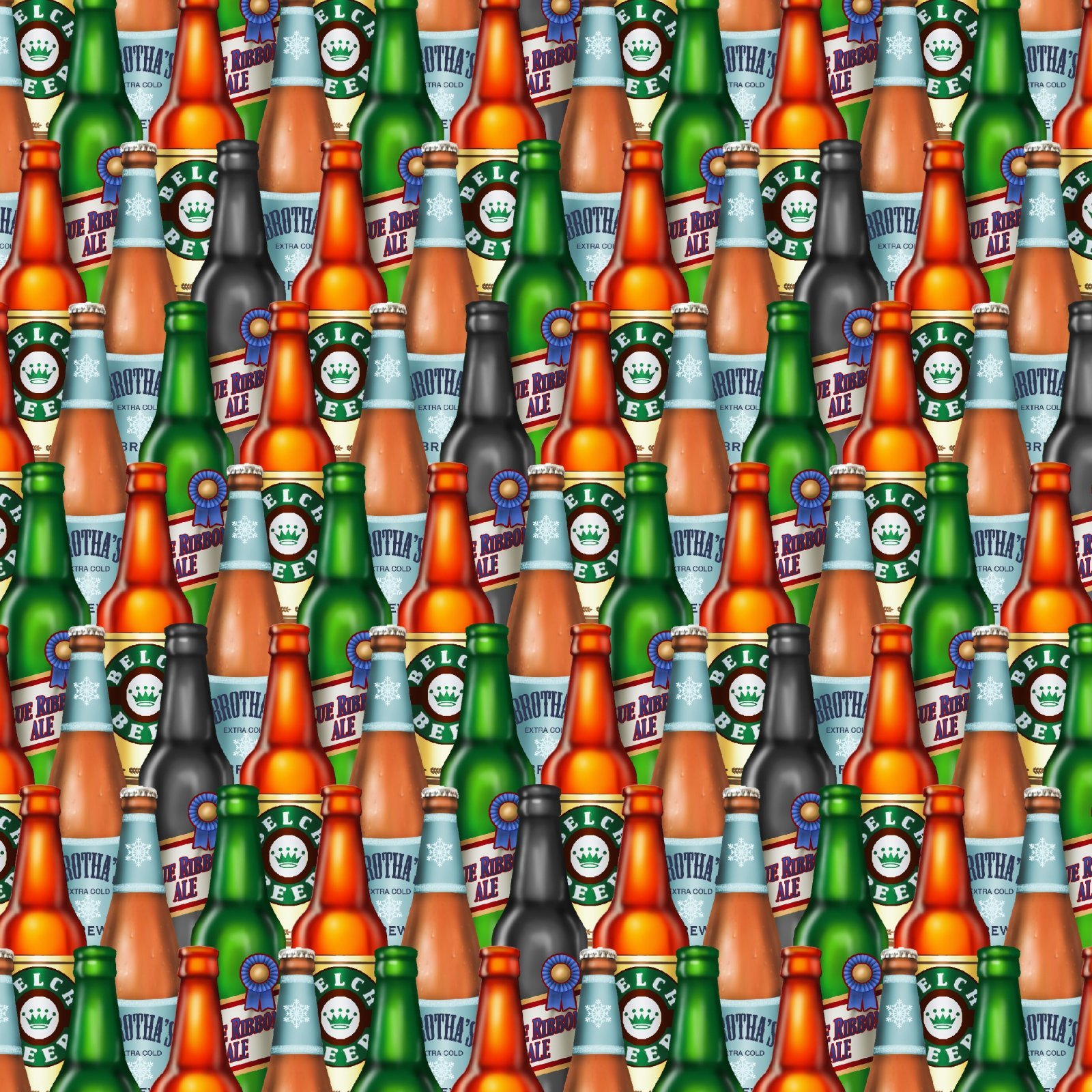 Game Night 703 35 Amber Beer Bottles