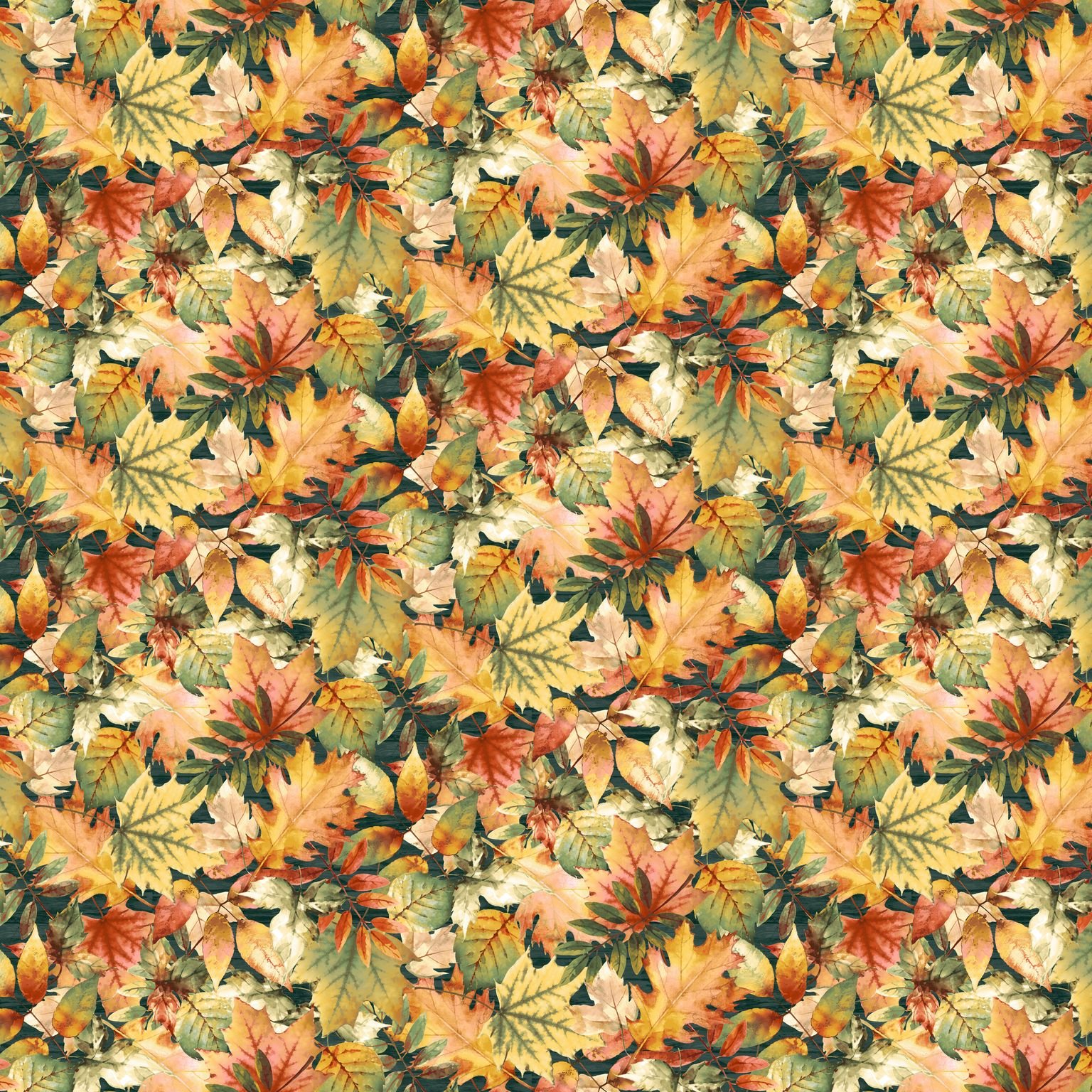 PROMO SE Fall Into Autumn 7251 68 Forest Tossed Leaves 703081244072