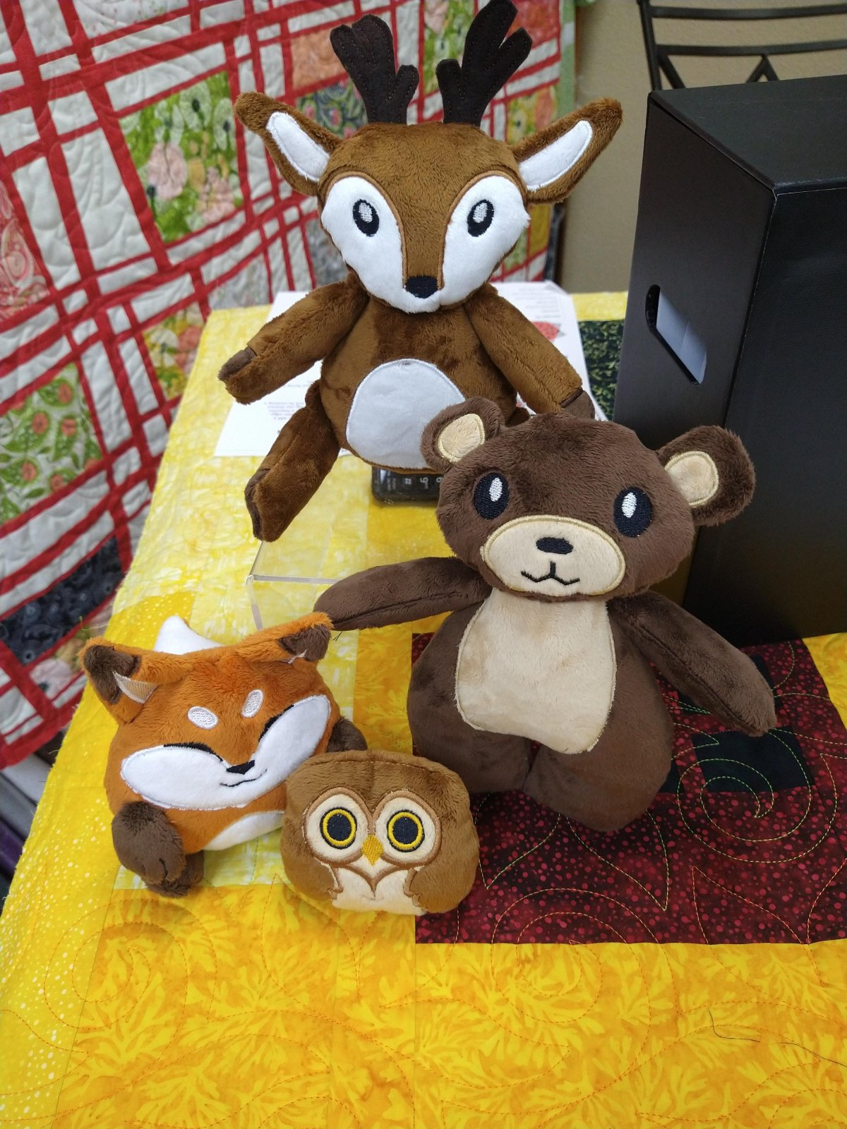 Pudgy Buddies Embroidered Stuffies