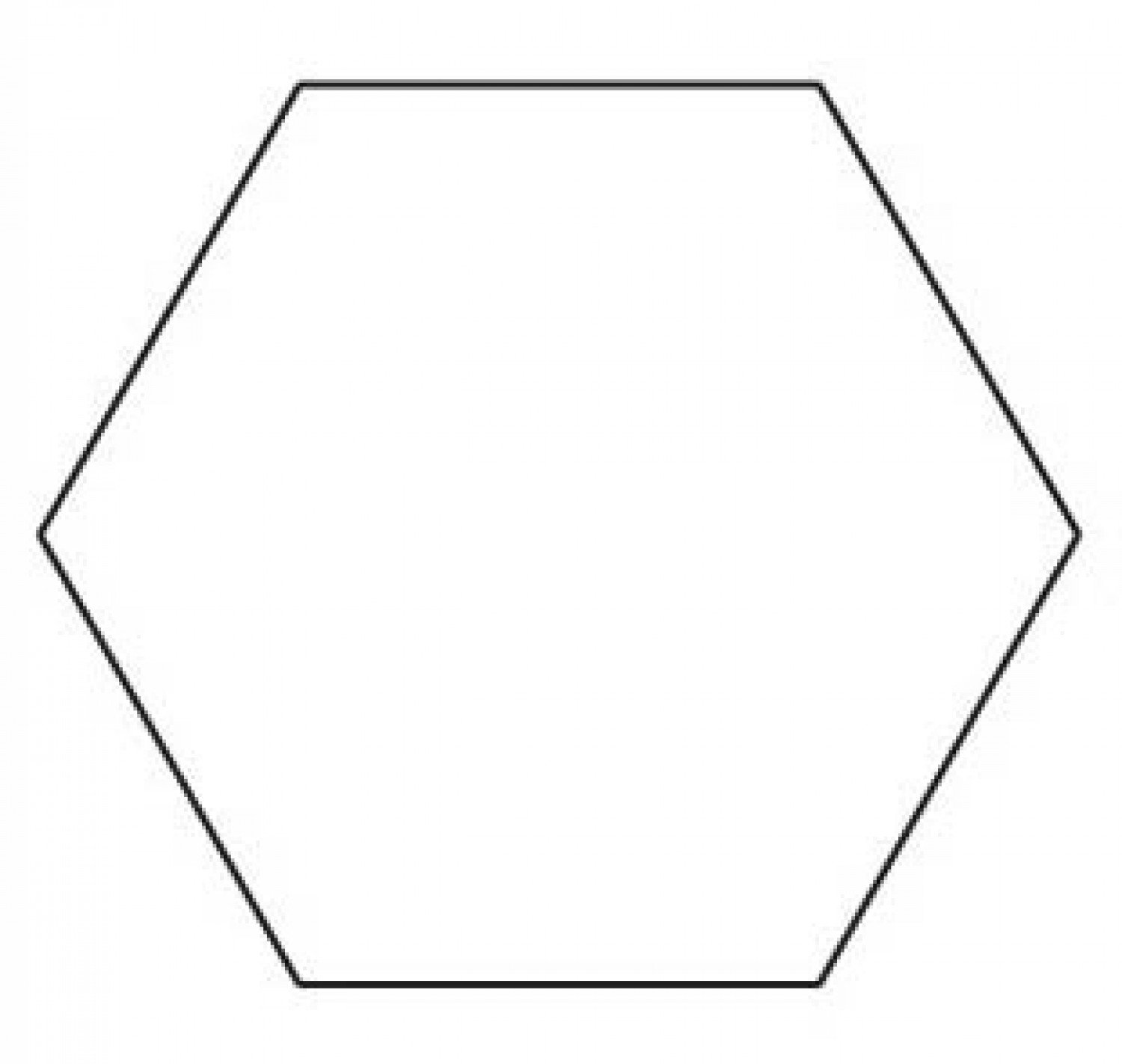 2in Hexagon Template