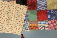 Patchwork Table Runner with Tassels Made on Your Serger