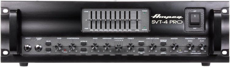 Ampeg SVT-4PRO 1200W Tube Preamp Bass Head