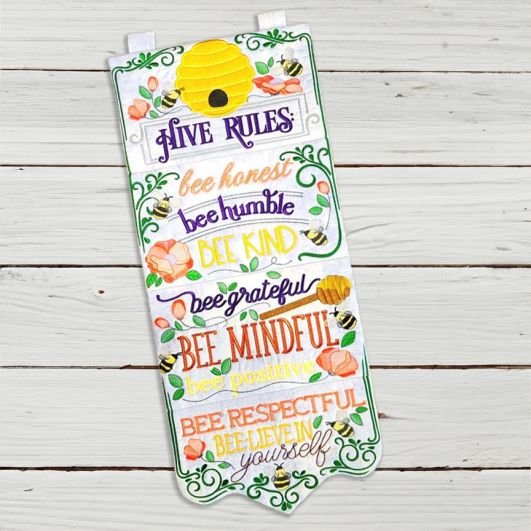 Hive Rules Wall Hanging- GREENUP