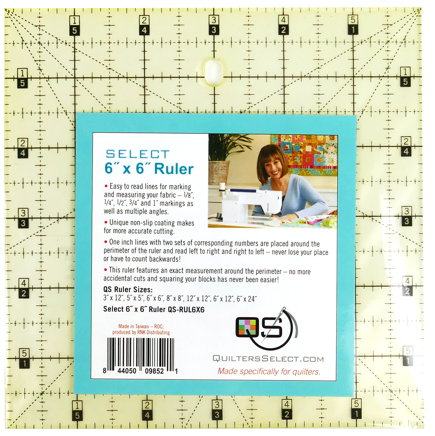 Quilters Select Ruler 6 X 6 844050098521