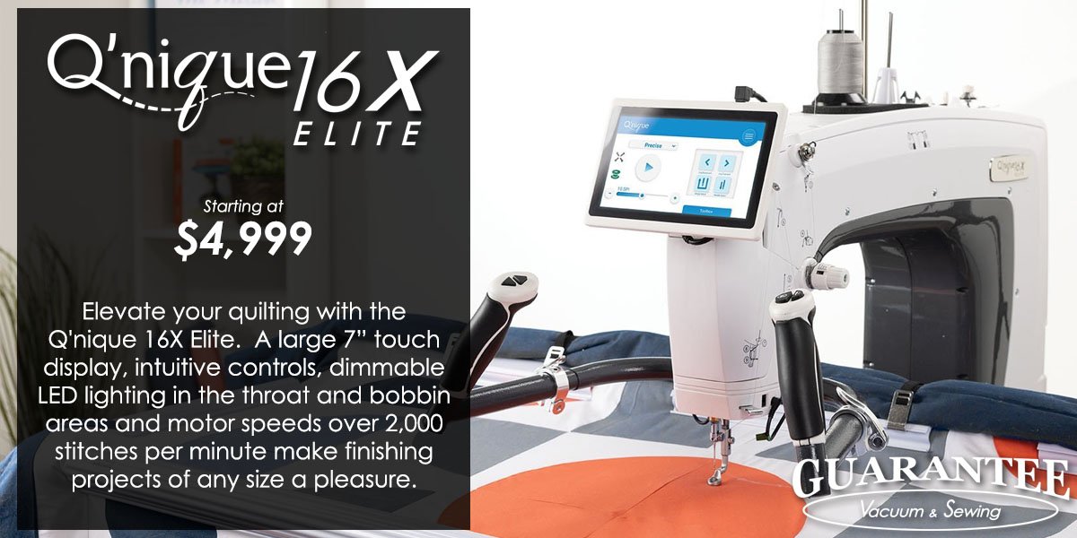 QNIQUE 16X Elite Longarm Quilting Machine