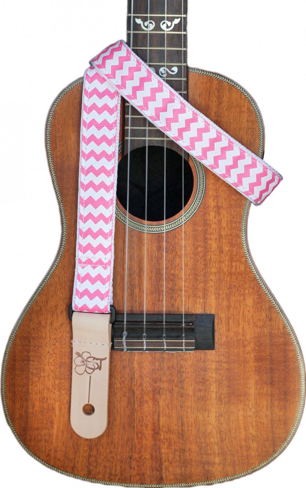 Sherrin's Threads 1 Premium Print Kids Ukulele Strap - PInk Chevron ...