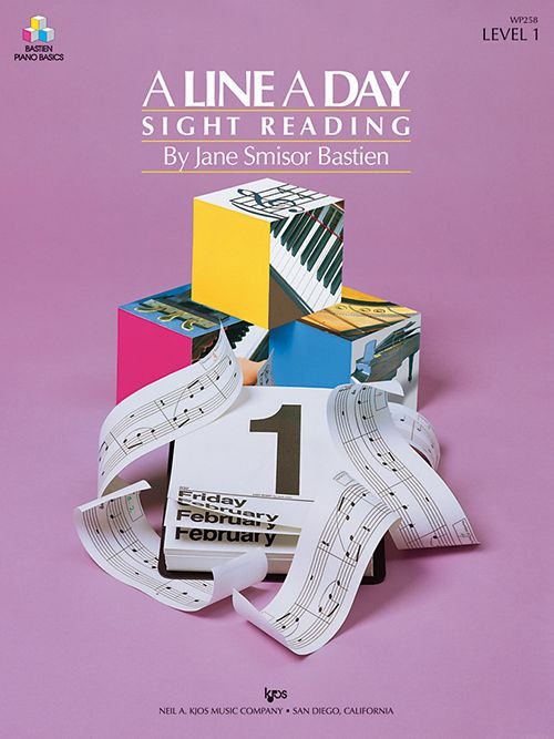 Bastien Piano Basics A Line A Day Sight Reading Level 1 9780849794223